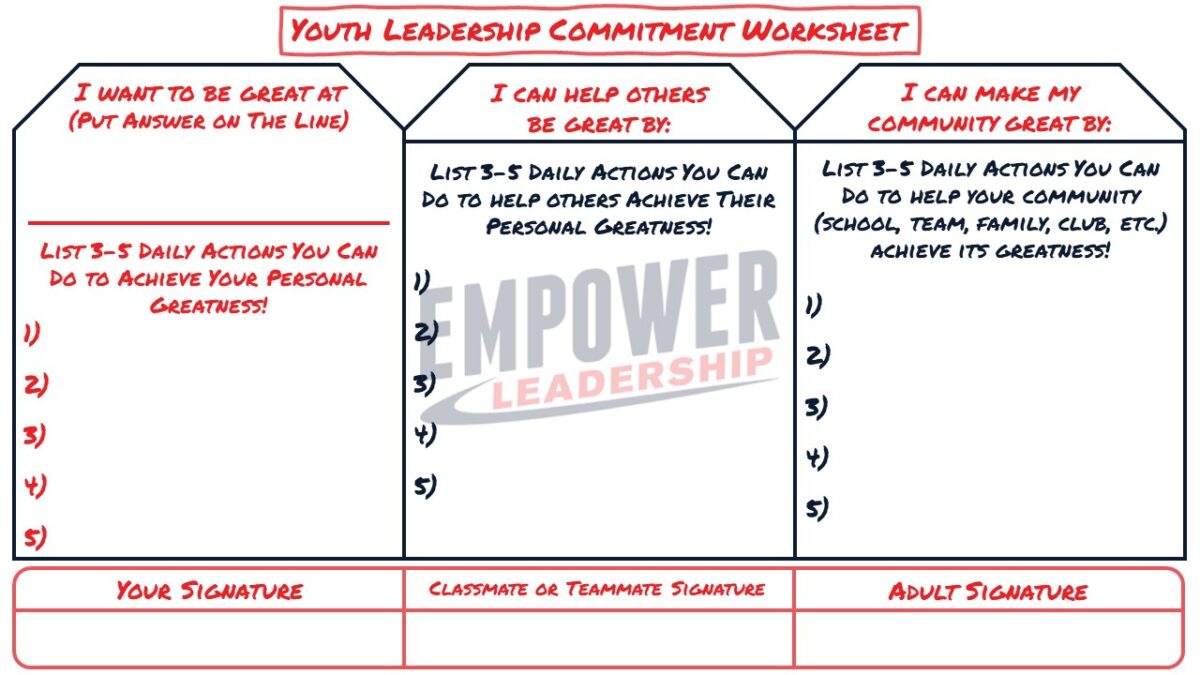 Commitment to Leadership – Empower Leadership